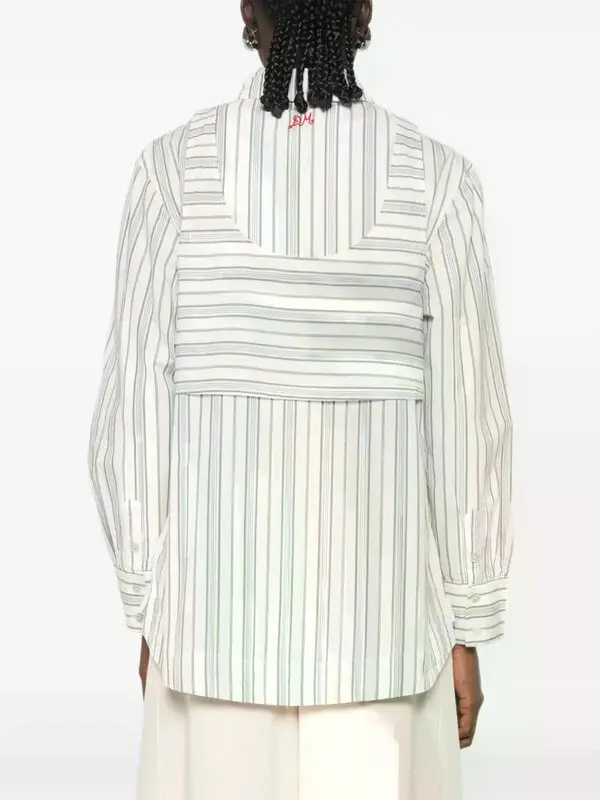 DAMSON MADDER Valeria Double-layer Striped Shirt