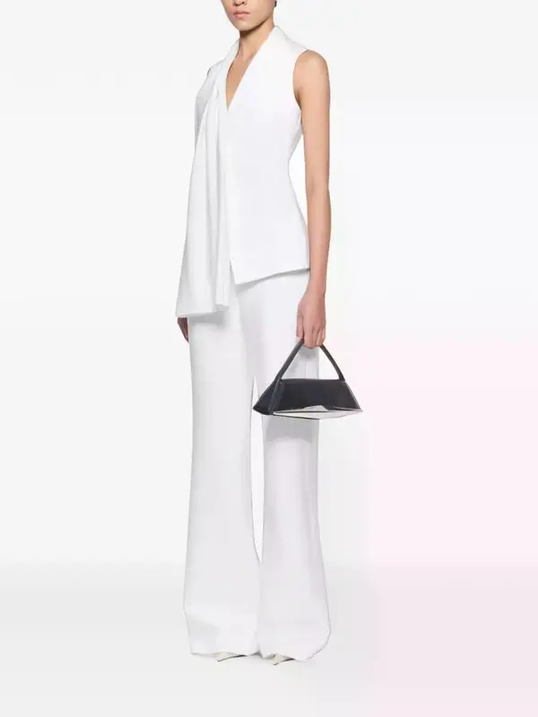 CHATS BY C.DAM Draped Collarless Vest