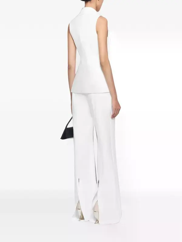 CHATS BY C.DAM Draped Collarless Vest