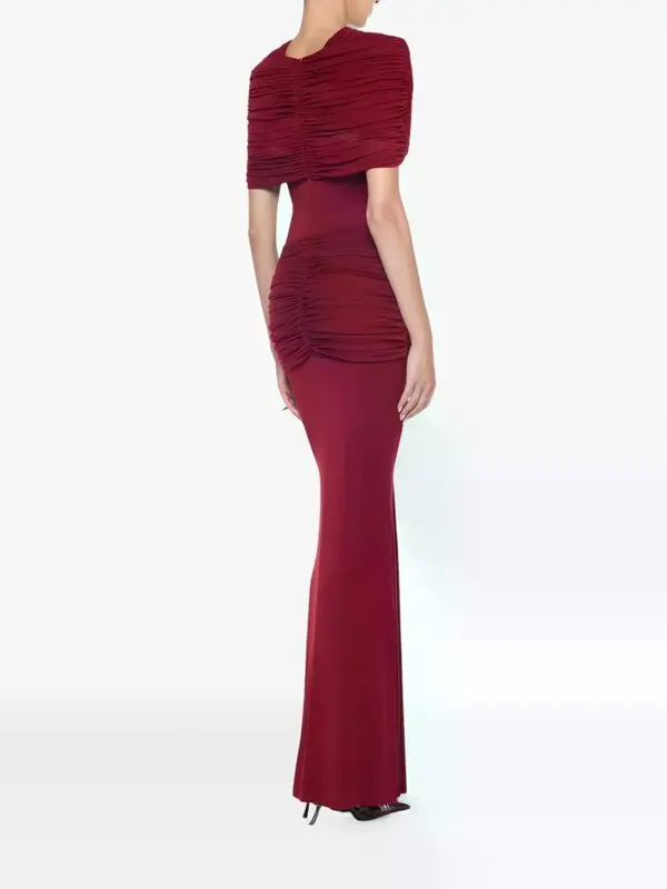 CHATS BY C.DAM Virginia Draped Maxi Dress - Red