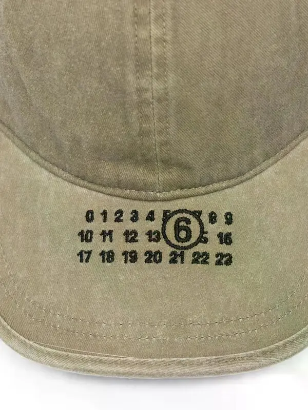 MAISON MARGIELA Logo-embroidered Distressed Baseball Cap
