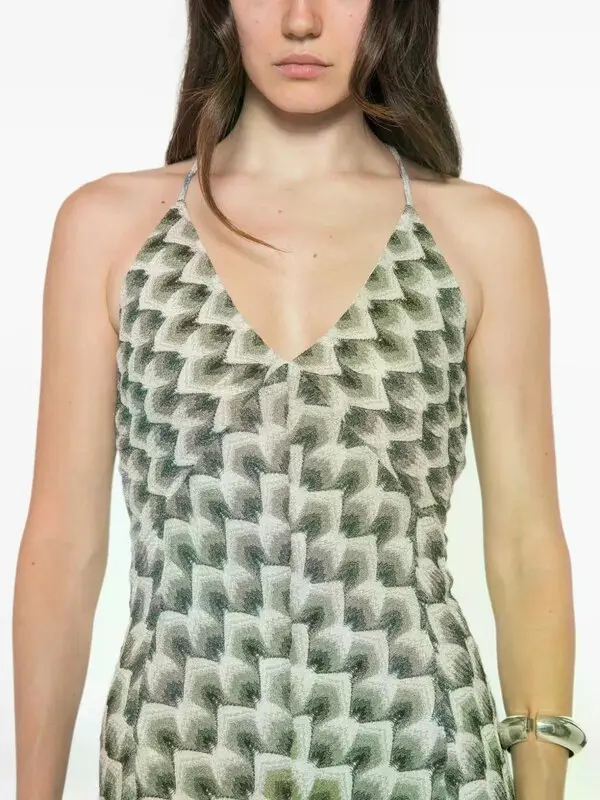 Missoni Geometric Print Halterneck Maxi Dress