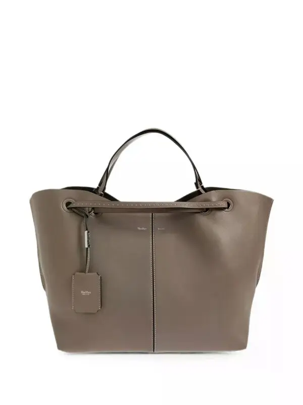 Max Mara Double Lamb Leather Shoulder Bag - Neutrals