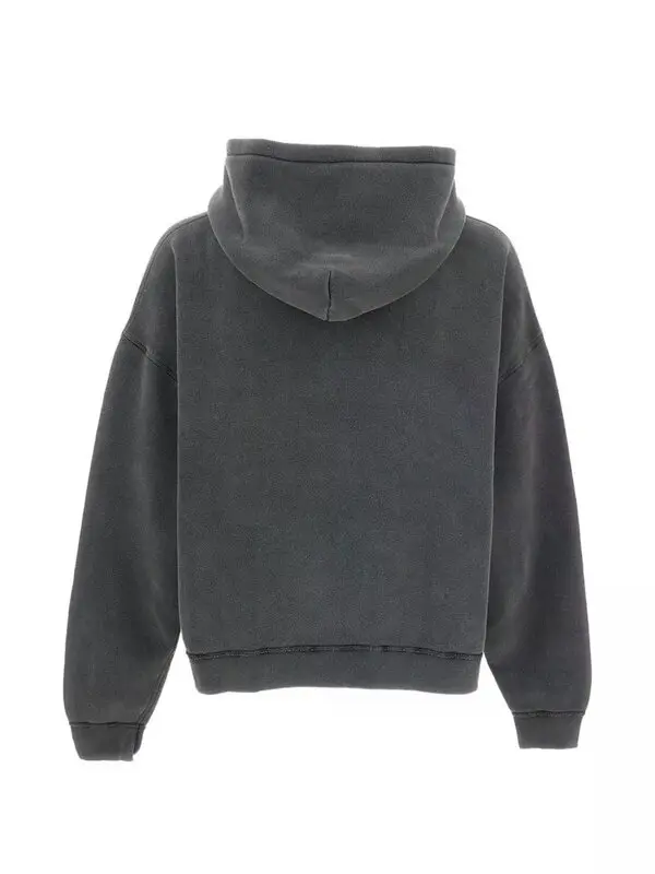 SUNFLOWER Boxy-cut Organic-cotton Hoodie - Grey