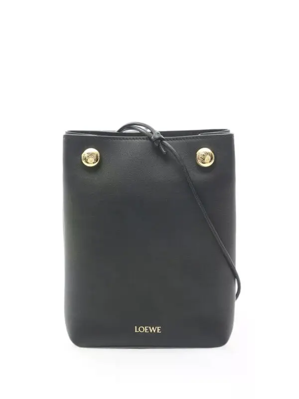 Loewe Pebble Leather Cross Body Bag - Black