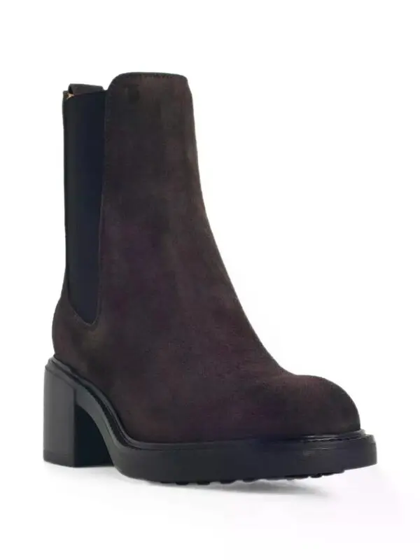 TOD'S Logo-embossed Suede Chelsea Boots