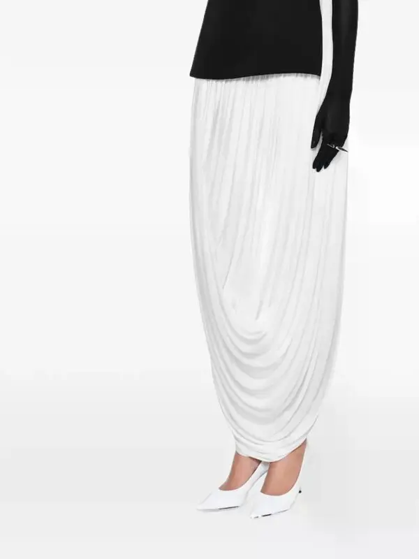CHATS BY C.DAM Shirley Draped Strapless Maxi Dress