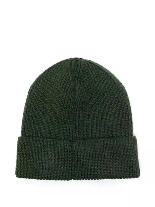 The North Face Logo Patch Ribbed Knit Beanie