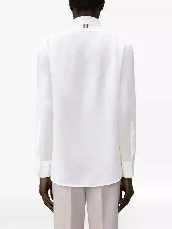 Thom Browne 4-bar Linen Shirt