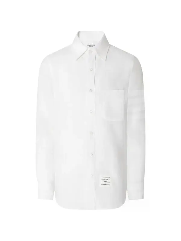 Thom Browne 4-bar Linen Shirt