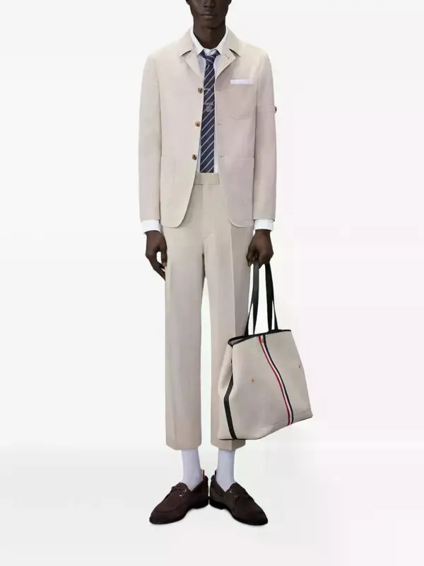 Thom Browne 4-bar Linen Shirt
