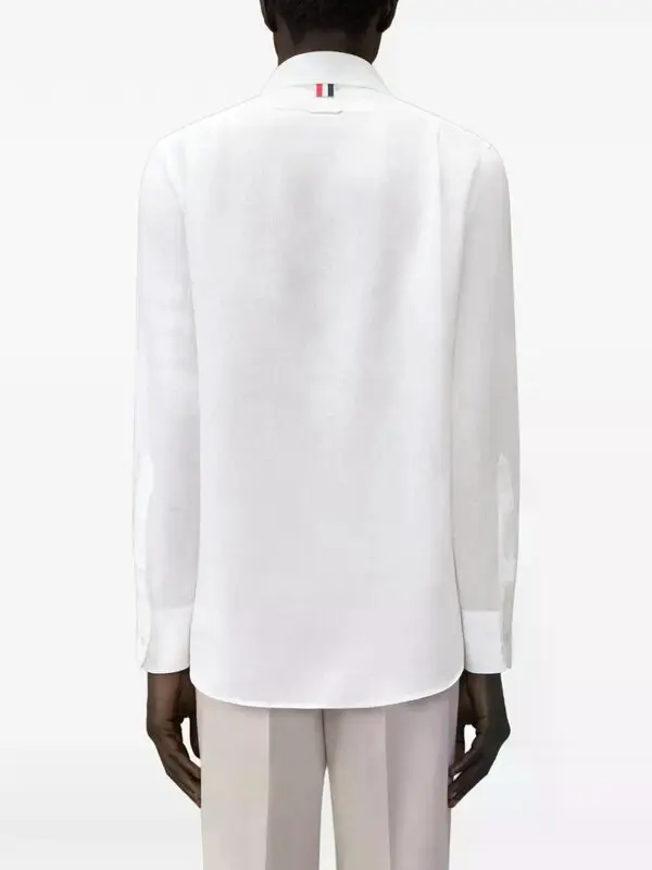Thom Browne 4-bar Linen Shirt