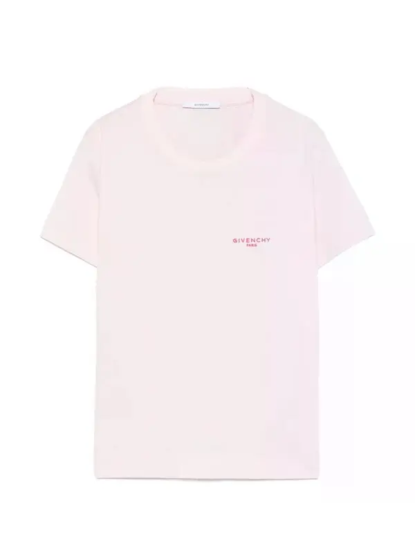 Givenchy Logo Print Crewneck T-shirt - Pink