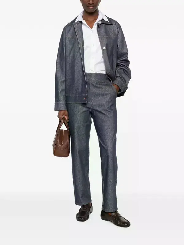 Max Mara Elasticated Waistband Logo Patch Trousers