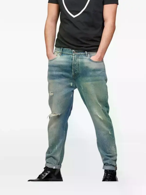 HTC LOS ANGELES Distressed Loose-fit Jeans