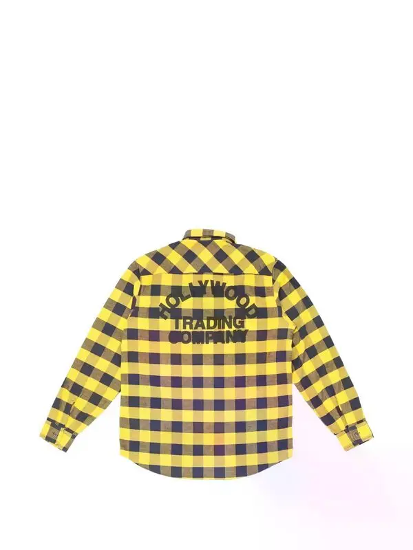 HTC LOS ANGELES Logo-print Check-pattern Shirt