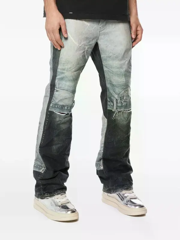PURPLE BRAND Distressed Patchwork Jeans