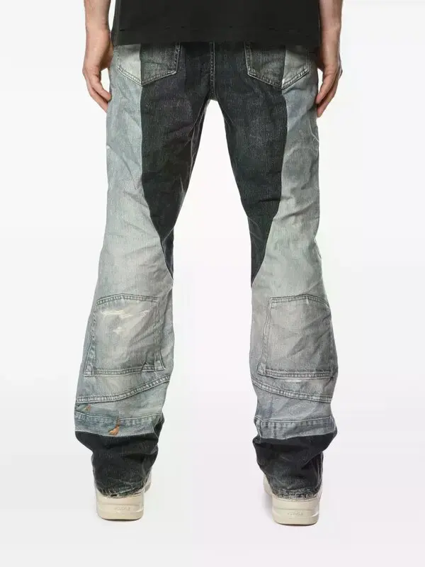 PURPLE BRAND Distressed Patchwork Jeans