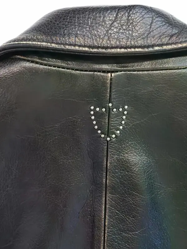 HTC LOS ANGELES Mick Fringe-detail Leather Jacket