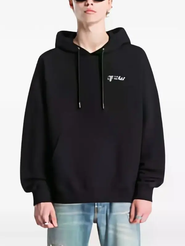 Off-White Script Logo Hoodie - Black