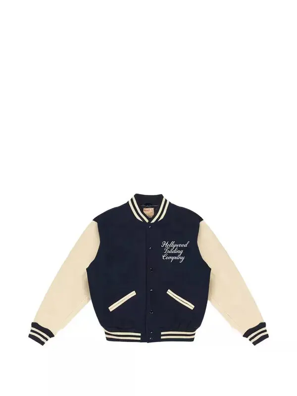 HTC LOS ANGELES Embroidered Logo Varsity Jacket