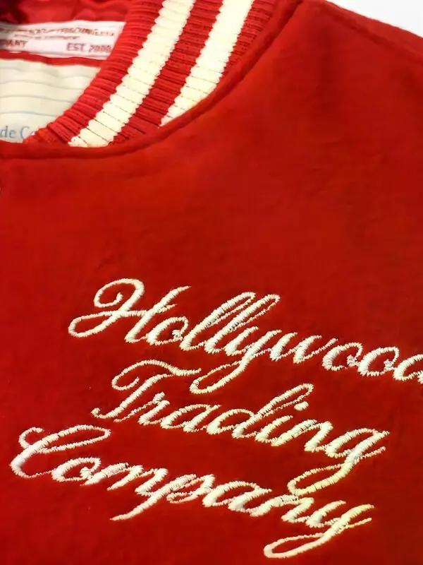 HTC LOS ANGELES College Logo-embroidered Varsity Jacket