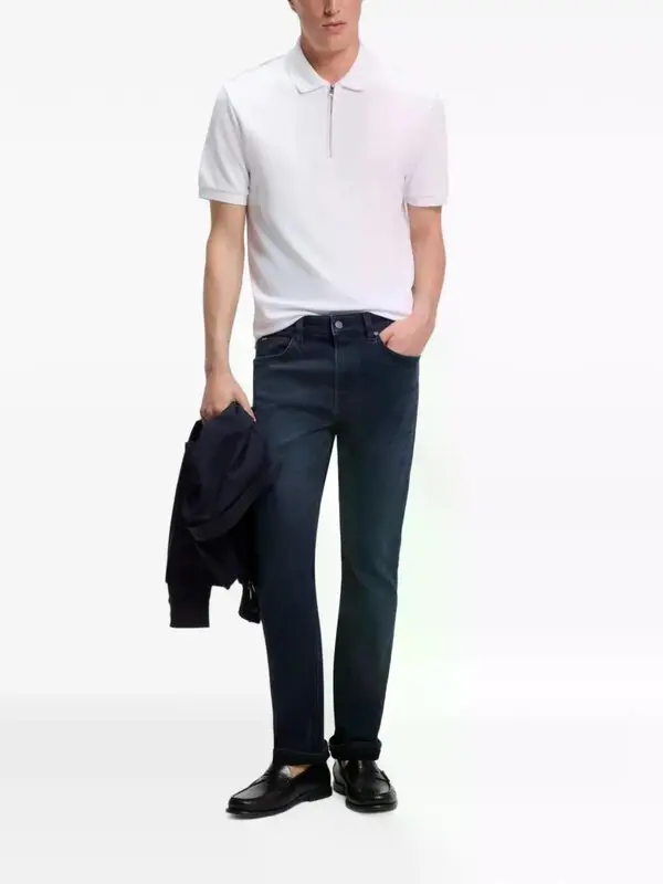 BOSS Slim-fit Jeans With Whiskering Effect