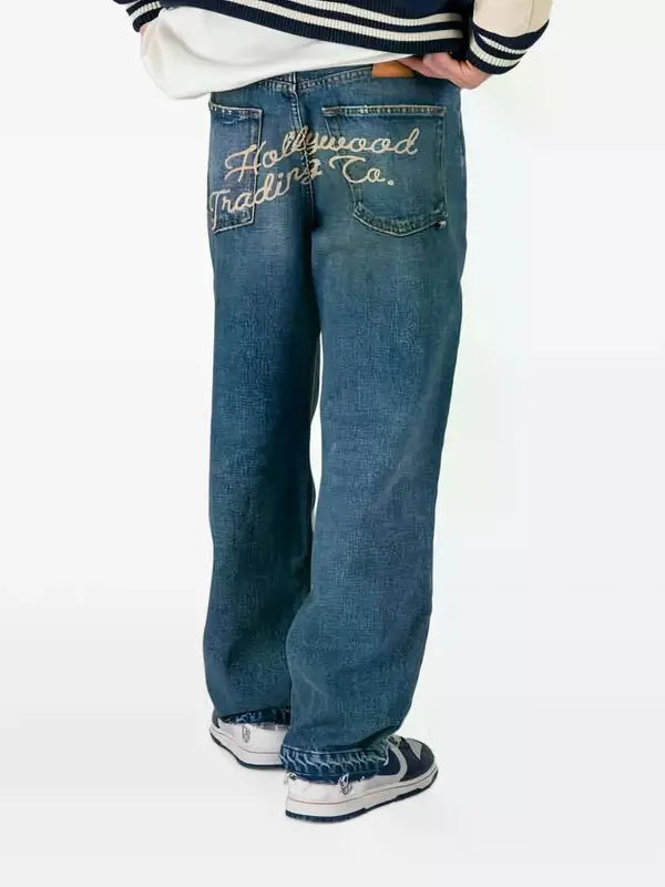 HTC LOS ANGELES Gatorade Leather-patch Jeans