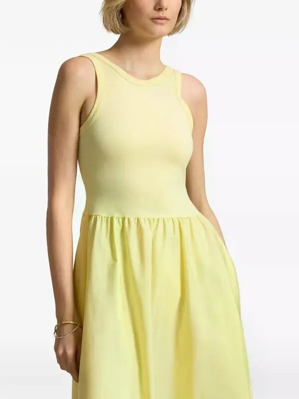 Polo Ralph Lauren Sleeveless Shirred A-line Dress - Yellow
