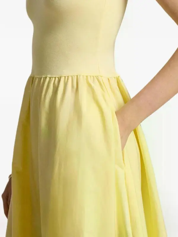 Polo Ralph Lauren Sleeveless Shirred A-line Dress - Yellow