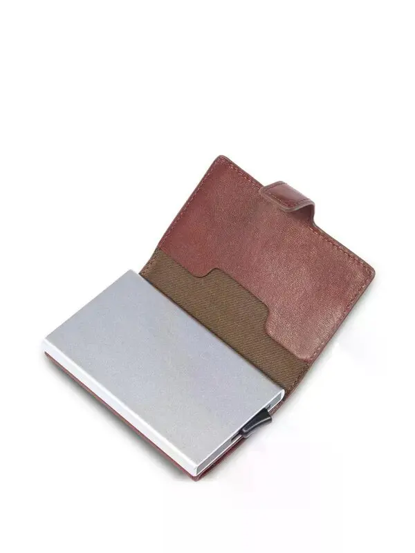 THE BRIDGE Logo-debossed Leather Card Holder