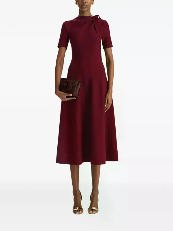 Oscar De La Renta Mini Tro Floral-appliqué Clutch Bag