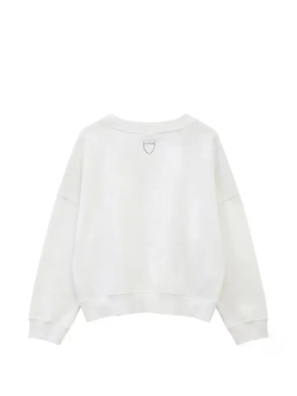 HTC LOS ANGELES Lip-print Studded Sweatshirt