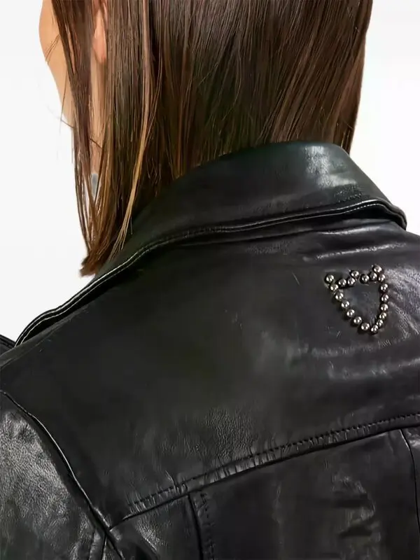 HTC LOS ANGELES Santa Ana Stud-embellished Leather Jacket