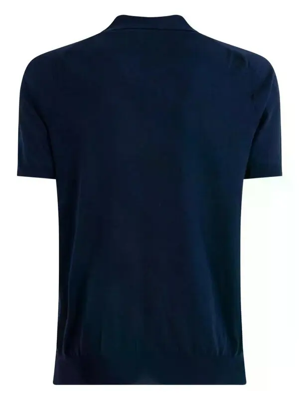 ROBERTO COLLINA Diamond-pattern Polo Shirt