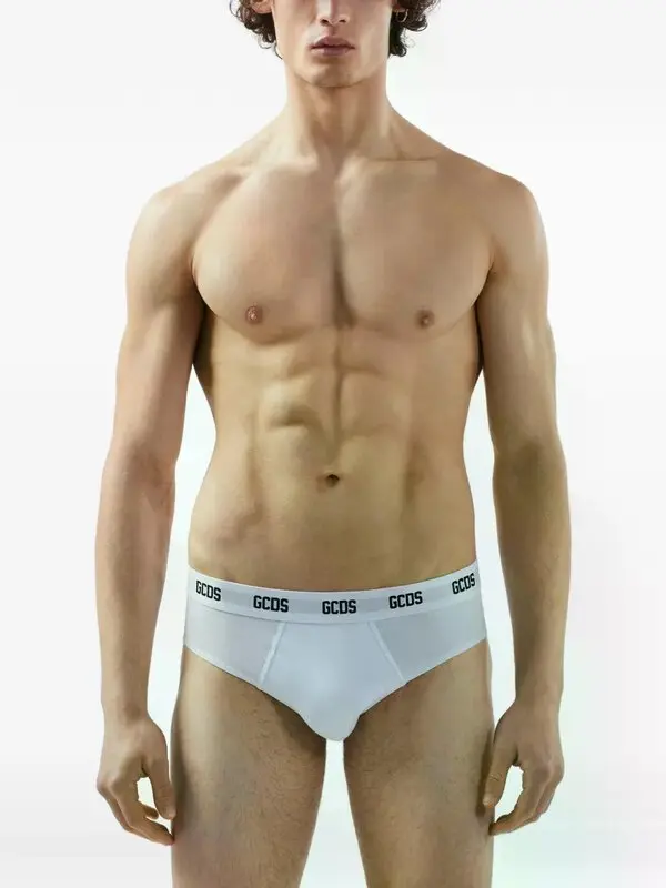 Gcds Essentials Logo-waistband Briefs