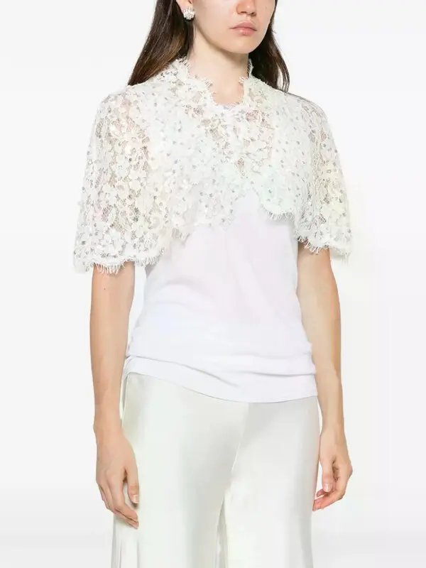 ADAMARIS Sequin-embroidered Lace Jacket