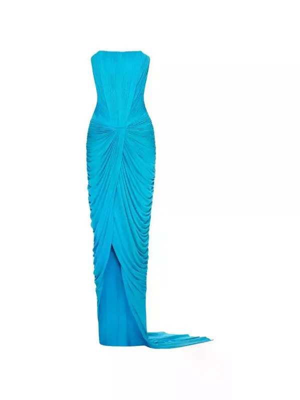 CHATS BY C.DAM Draped Maxi Dress
