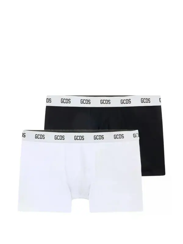 Gcds Logo-waistband Boxers - Black
