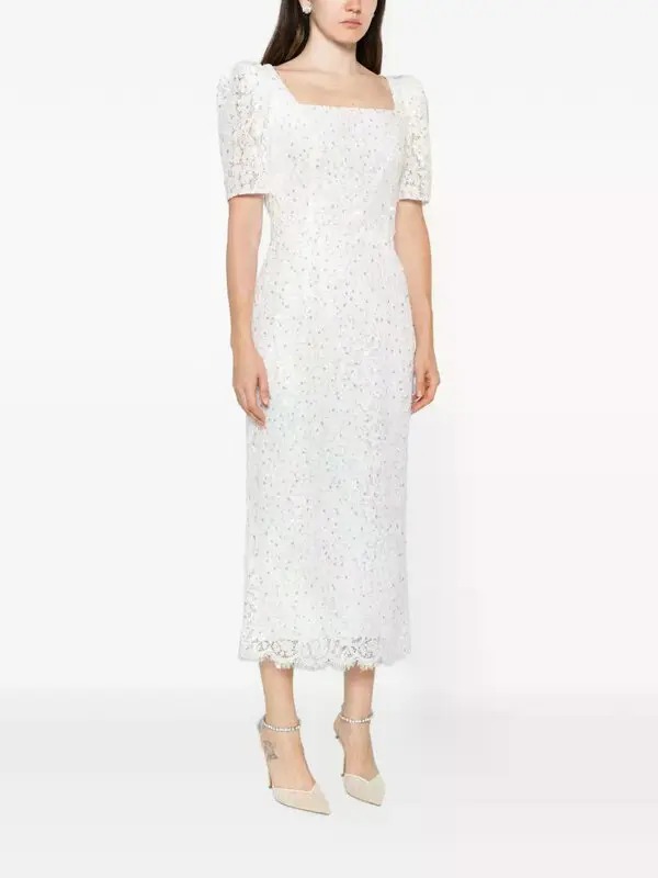 ADAMARIS Sequin-embroidered Lace Dress
