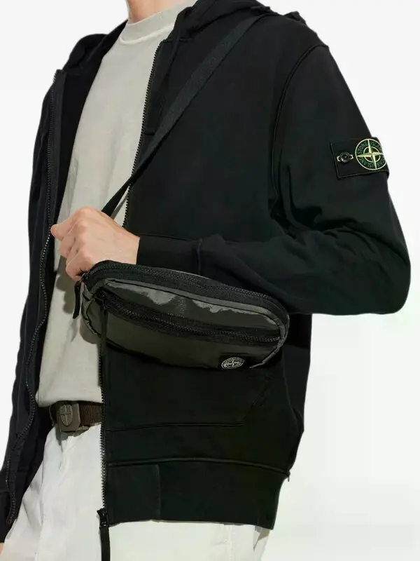Stone Island Logo-patch Zip-fastening Belt Bag