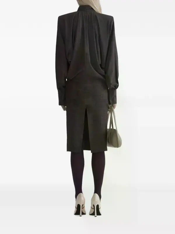 MUGLER Midi Bat Sleeves Dress