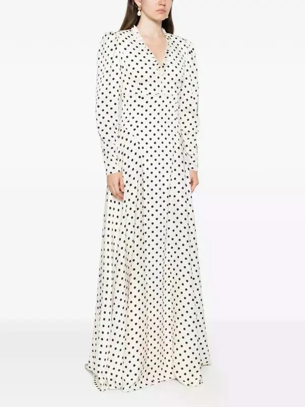 ADAMARIS Polka-dot Maxi Dress