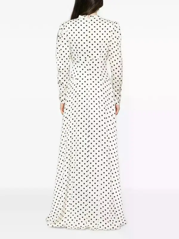ADAMARIS Polka-dot Maxi Dress