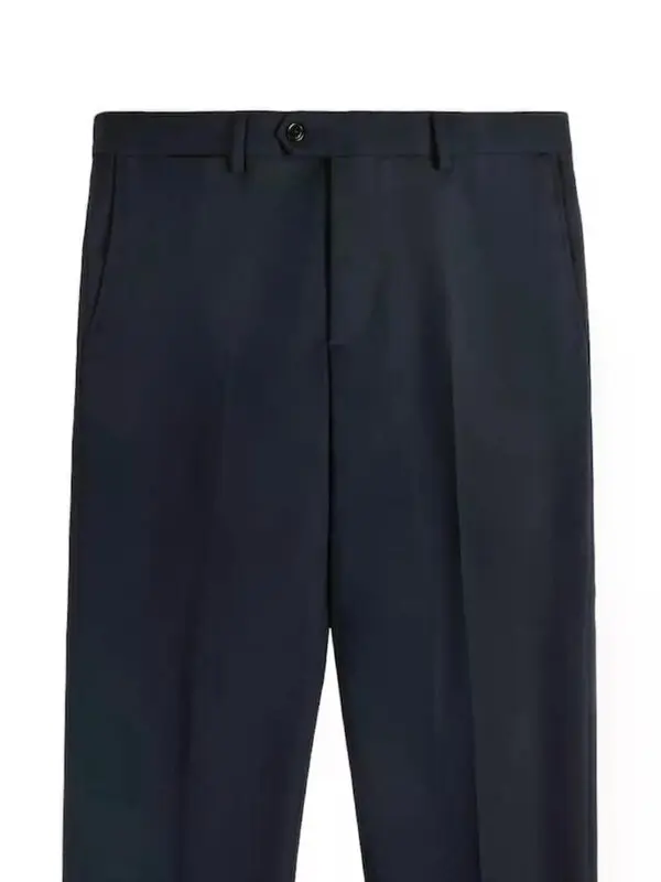 FAY Slim-fit Virgin Wool Trousers - Blue