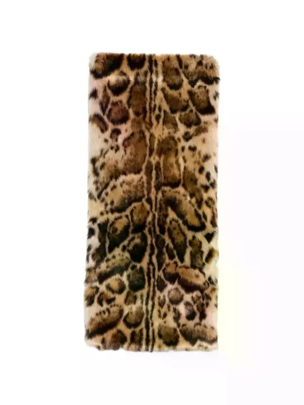 Etro Leopard-print Floral-print Scarf - Brown