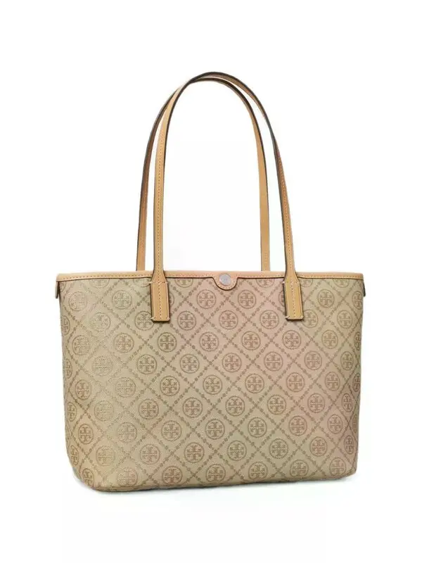 Tory Burch Small T Monogram Zip Tote Bag