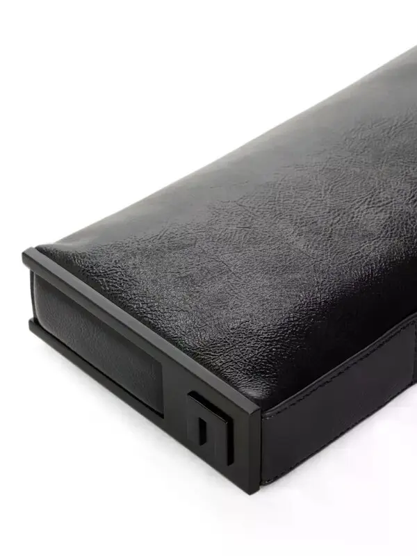 Elisabetta Franchi Patent Effect Clutch Bag