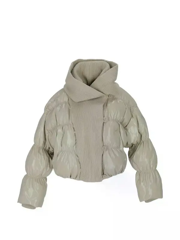 DIESEL® Ribbed-knit Quilted Jacket