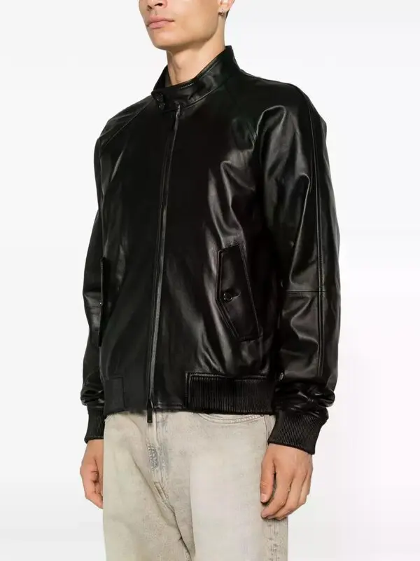 Dsquared2 Zip-up Leather Jacket